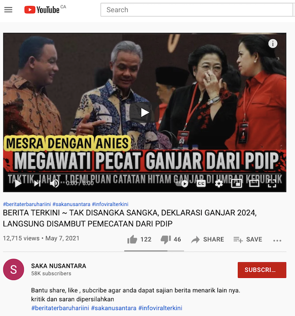 [cek Fakta] Megawati Pecat Ganjar Pranowo Dari Pdip Karena Berhubungan
